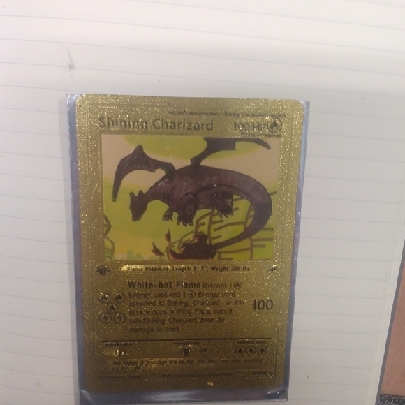 Pokemon | Games | Shining Charizard Gold Card | Poshmark